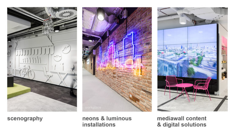 we are workplace – Wayfinding & space branding | Visual guide in the office